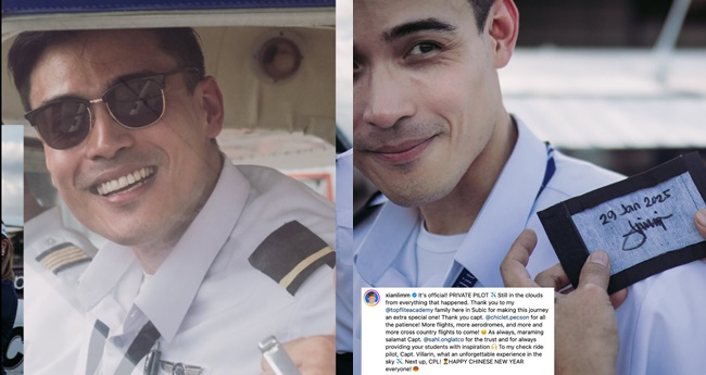 Kapuso Actor Xian Lim Earns Private Pilot License | NewsFeed