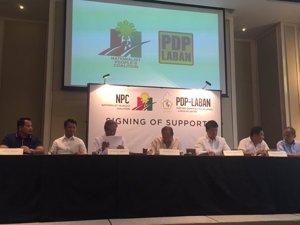 Poe's Party NPC Pledges Support For Duterte