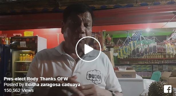 Duterte Thanks OFW, Shares Plans For Them