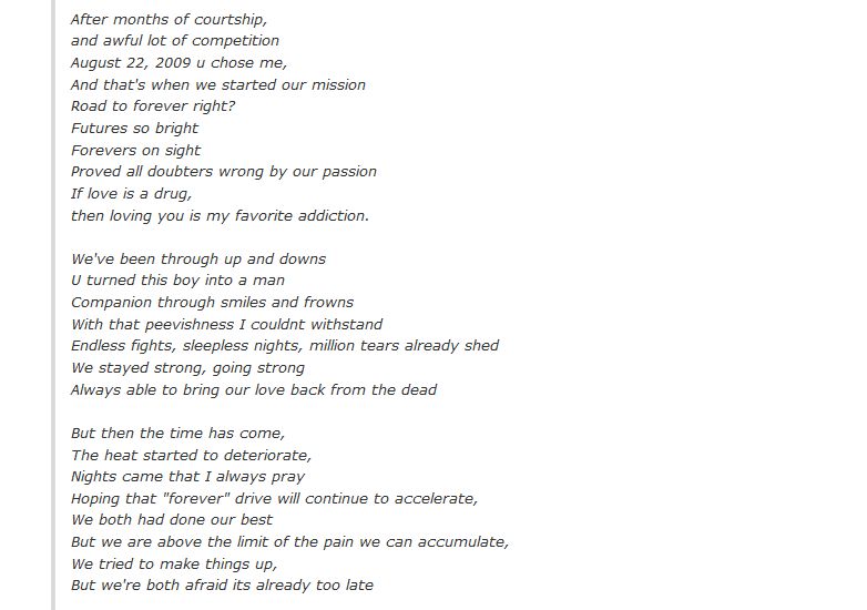 Poem Of Closure: I May Not Be Your Forever