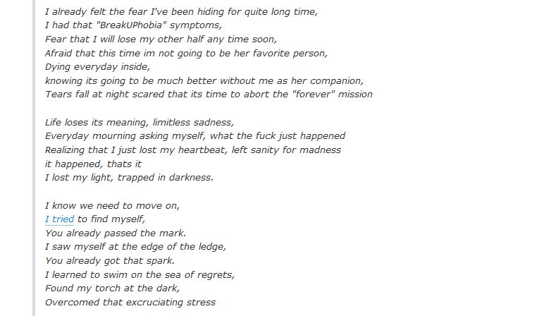 Poem Of Closure: I May Not Be Your Forever