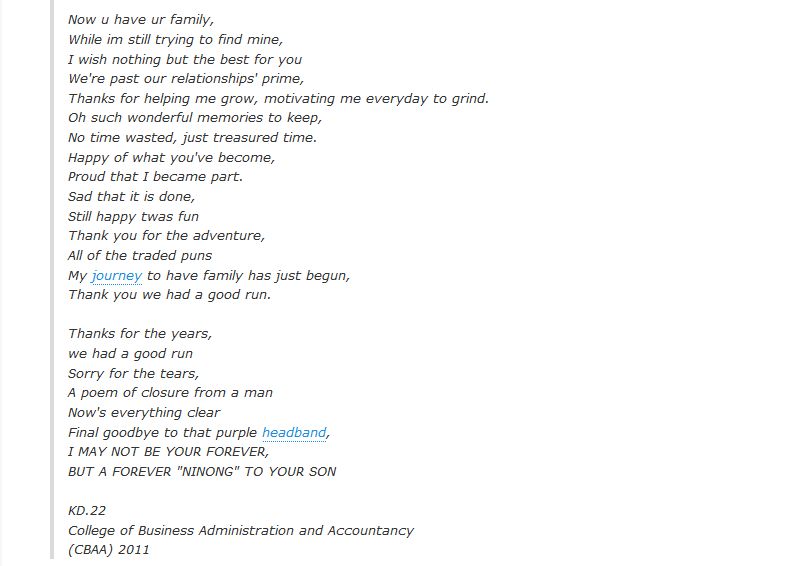 Poem Of Closure: I May Not Be Your Forever