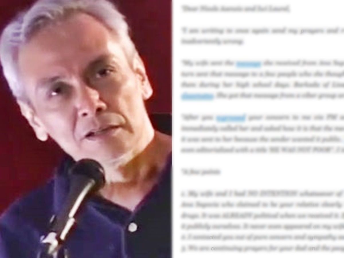 Apo Hiking Society's Jim Paredes' Statement For Iwi Laurel,Nicole Asensio