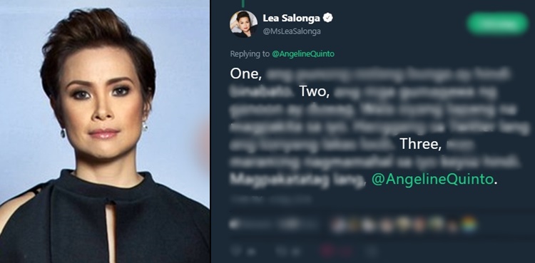 Lea Salonga's Comment On Angeline Quinto's Tweet Received Various Reactions