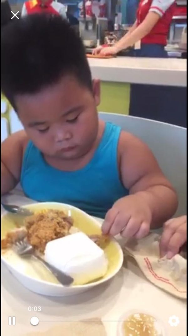 Video Of Adorable Young Boy Doing This To Chicken Joy's Poster Goes Viral