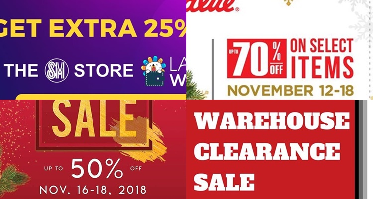 November 2018 Mall Sale & Great Discounts Schedules & Locations