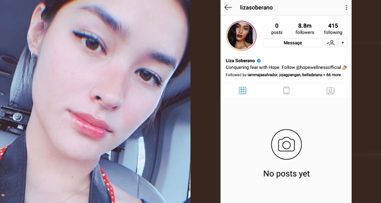 Liza Soberano IG Account Went To Zero Posts, Here's Reason Why