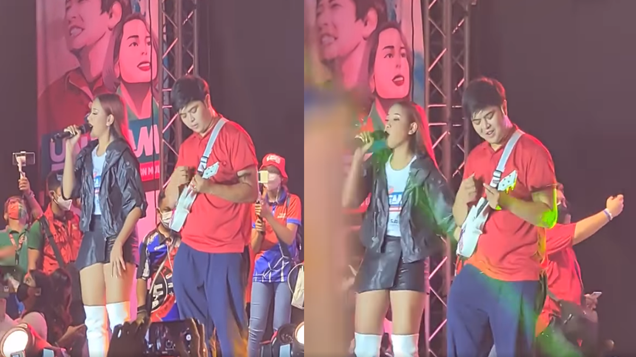 Son of Bongbong Marcos Allegedly Fakes Ukulele Play at UniTeam Rally