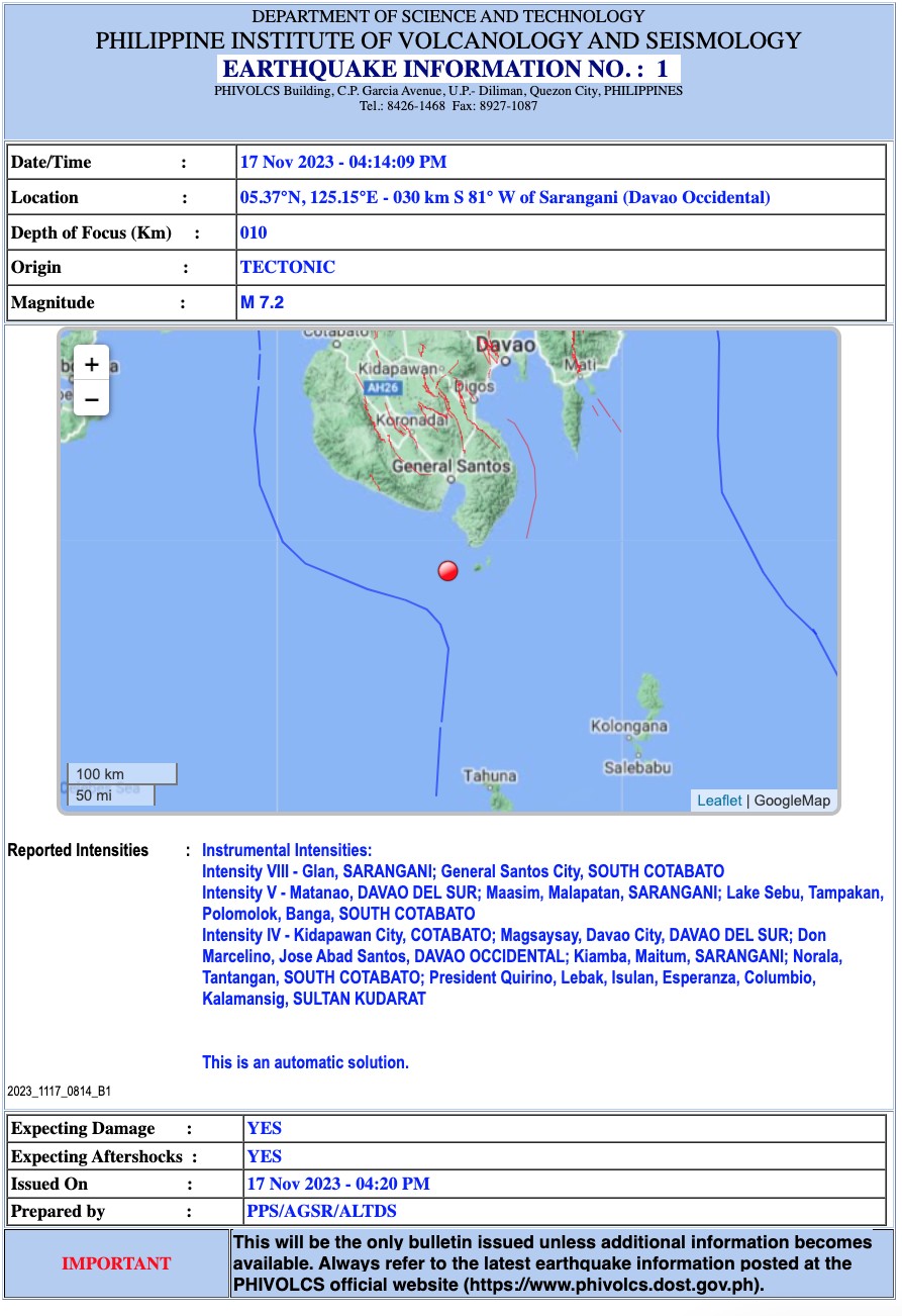 Scenes from a Davao Mall After the 7.2 Magnitude Earthquake Hits ...