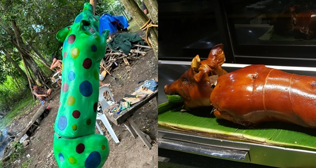 The Colorful Lechon, Also Known as 'Lechon De Pasko' Showcased by the ...