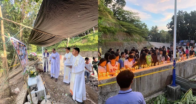 The Individuals in Hamtic, Antique held a Sacred Mass and Lit Candles ...