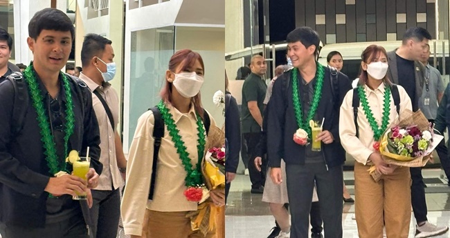 Sarah Geronimo and Husband Matteo Guidicelli Trend Upon Their Arrival ...