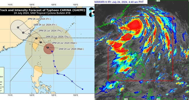 Typhoon Carina Upgraded to Super Typhoon | NewsFeed