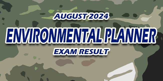 Environmental Planner Exam Result August 2024 FULL LIST OF PASSERS ...