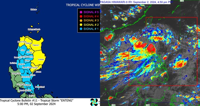 Tropical Storm Enteng Makes Landfall in Casiguran, Aurora, Quirino ...