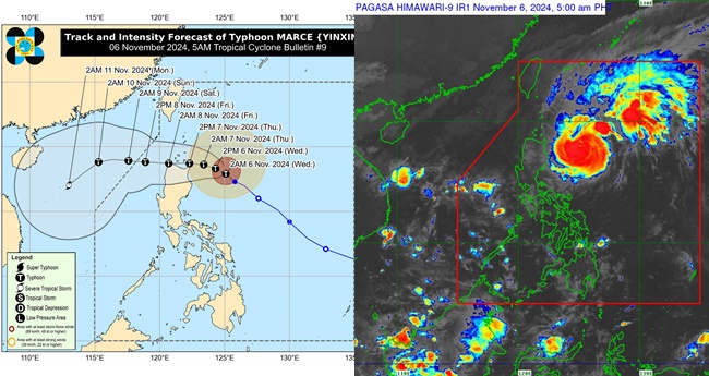 Pagasa Latest Update Typhoon Marce November 6, 2024 | NewsFeed