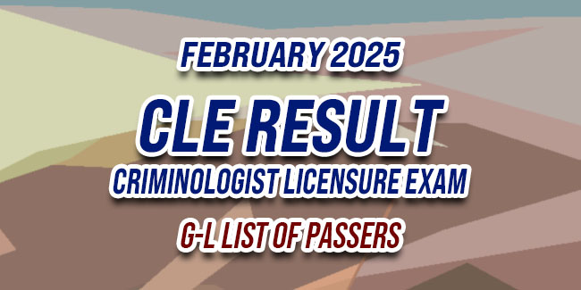 CLE Result February 2025 G-L LIST OF PASSERS | NewsFeed