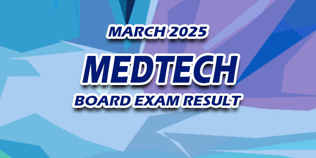 MedTech Board Exam Result March 2025 | NewsFeed
