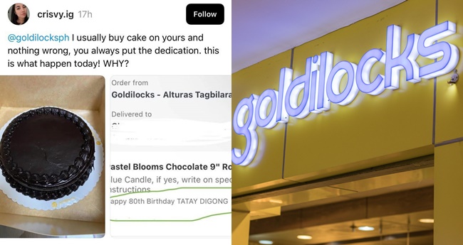 Goldilocks Responds to Viral Cake Dedication Complaint for Duterte's ...