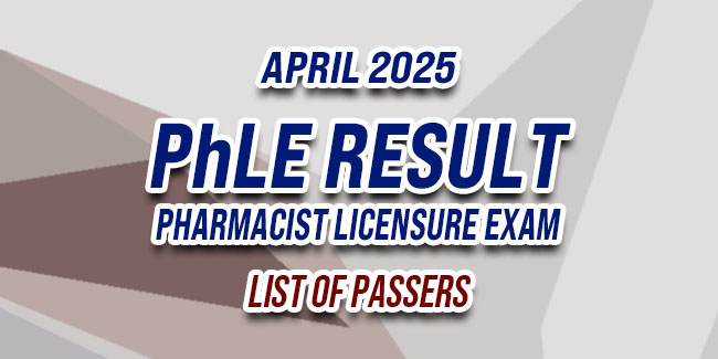 PhLE Result April 2025 - LIST OF PASSERS | NewsFeed