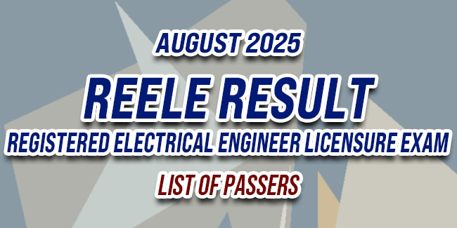 REELE Result August 2025 - LIST OF PASSERS | NewsFeed