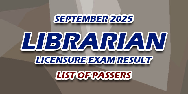 Librarian Licensure Exam Result September 2025 - LIST OF PASSERS | NewsFeed