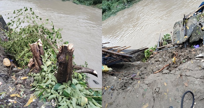 Flood Control Project Collapses in Bacolod Amid Heavy Rains from ...